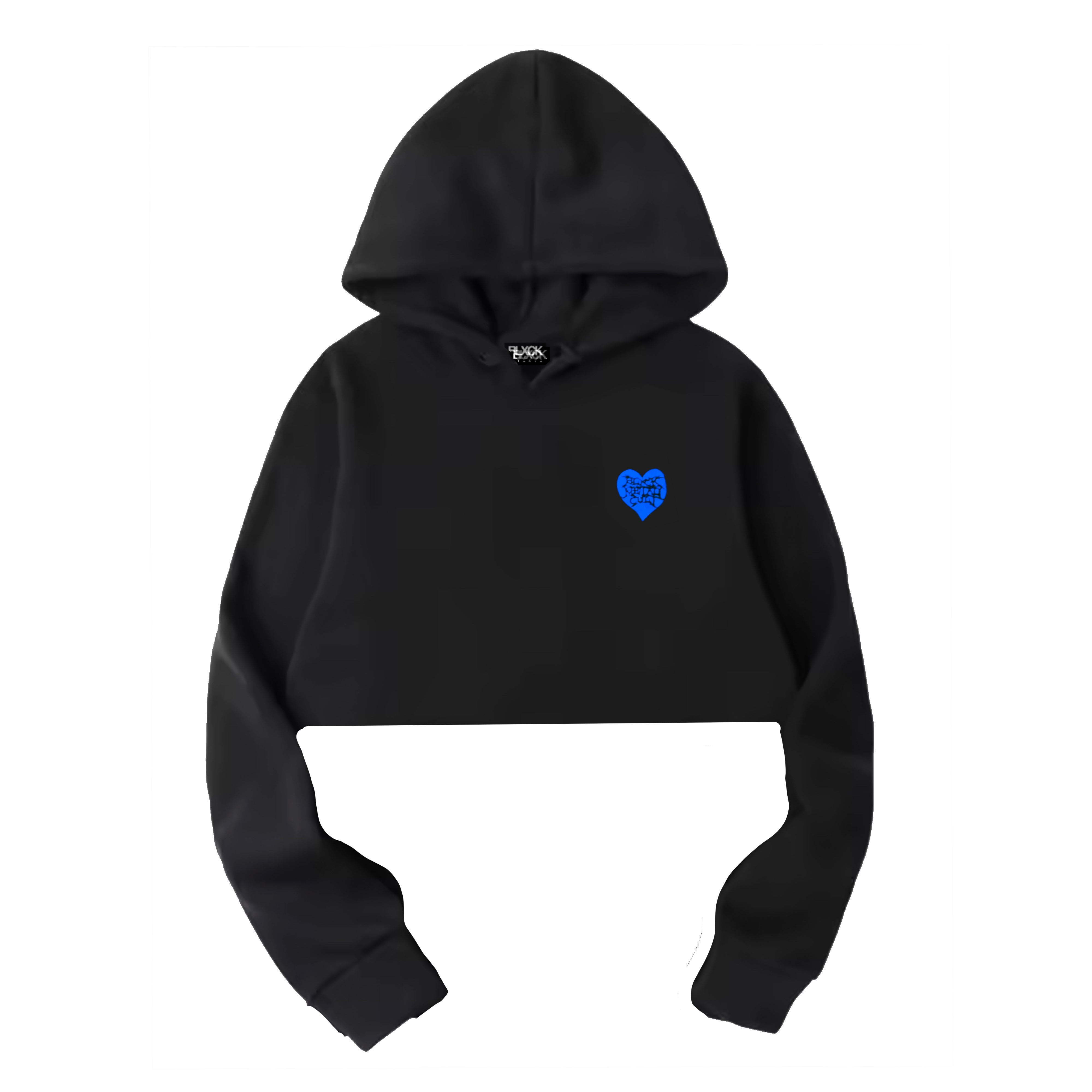 Crop Heart Cult Hoodie – BLXCK Tokyo